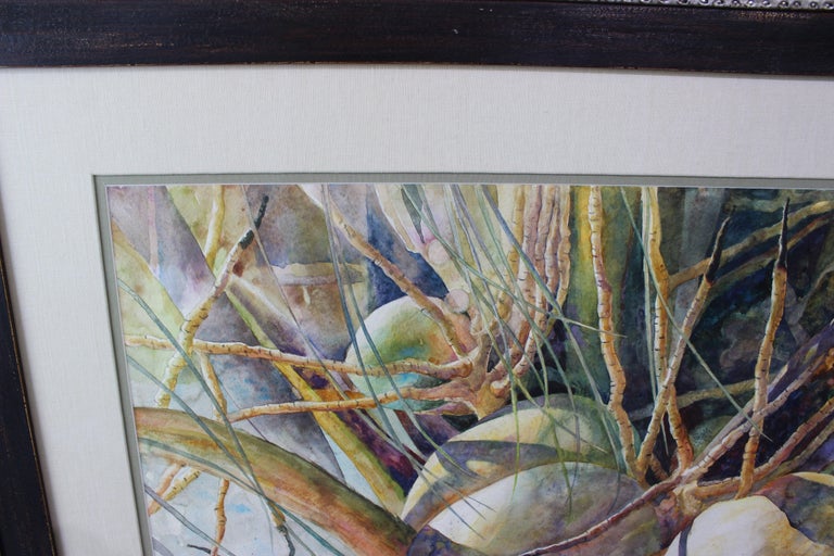 Barbara Shipman Watercolor Painting "Lots of Coconuts" For Sale at 1stDibs