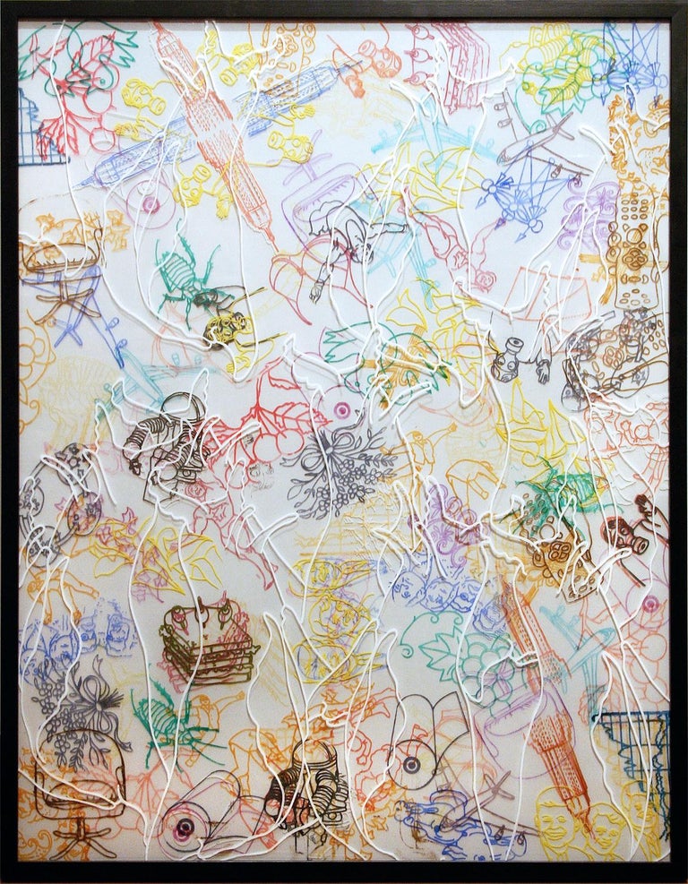 Barbara Strasen - Misc, abstract pastel mixed media on Lexan ...