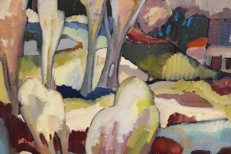 Barbara Thayer - Colorful Pastel Impressionist Fauvist Hillside with ...