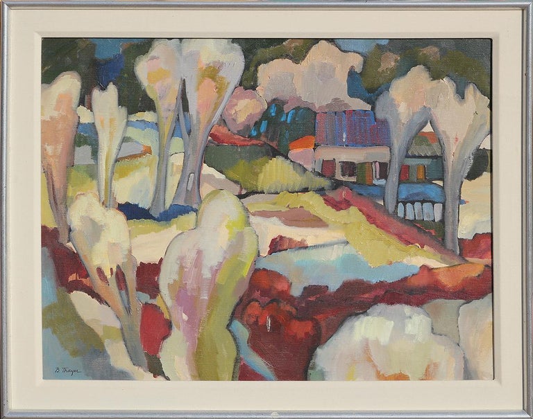 Barbara Thayer - Colorful Pastel Impressionist Fauvist Hillside with ...