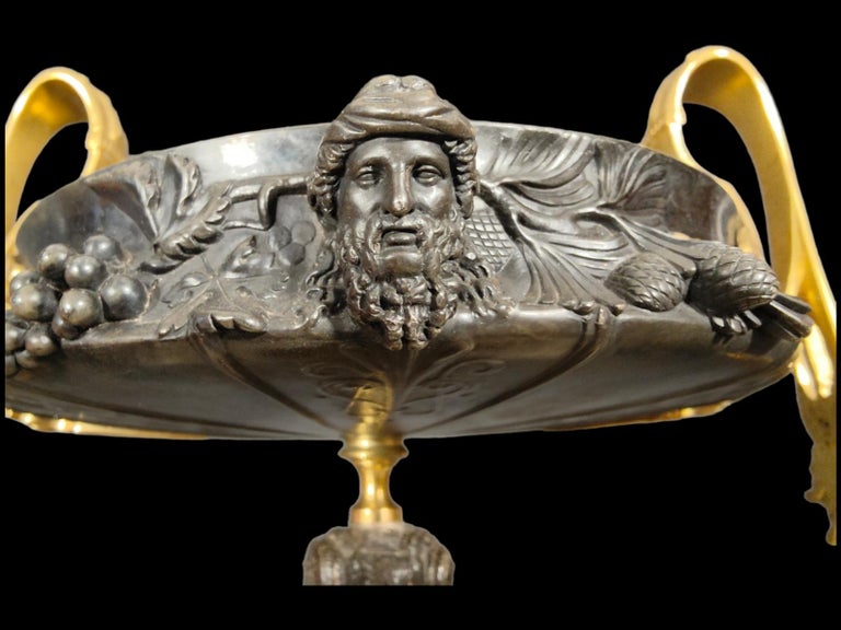 Barbedienne Art Nouveau Onyx Clock, 19th Century For Sale at 1stDibs