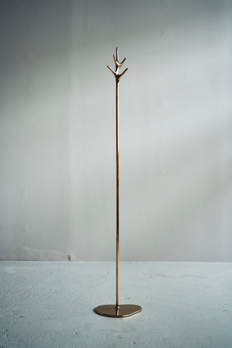 Barbera 'Lovelock' Cast Solid Bronze Coat Stand Hat Stand For Sale at ...
