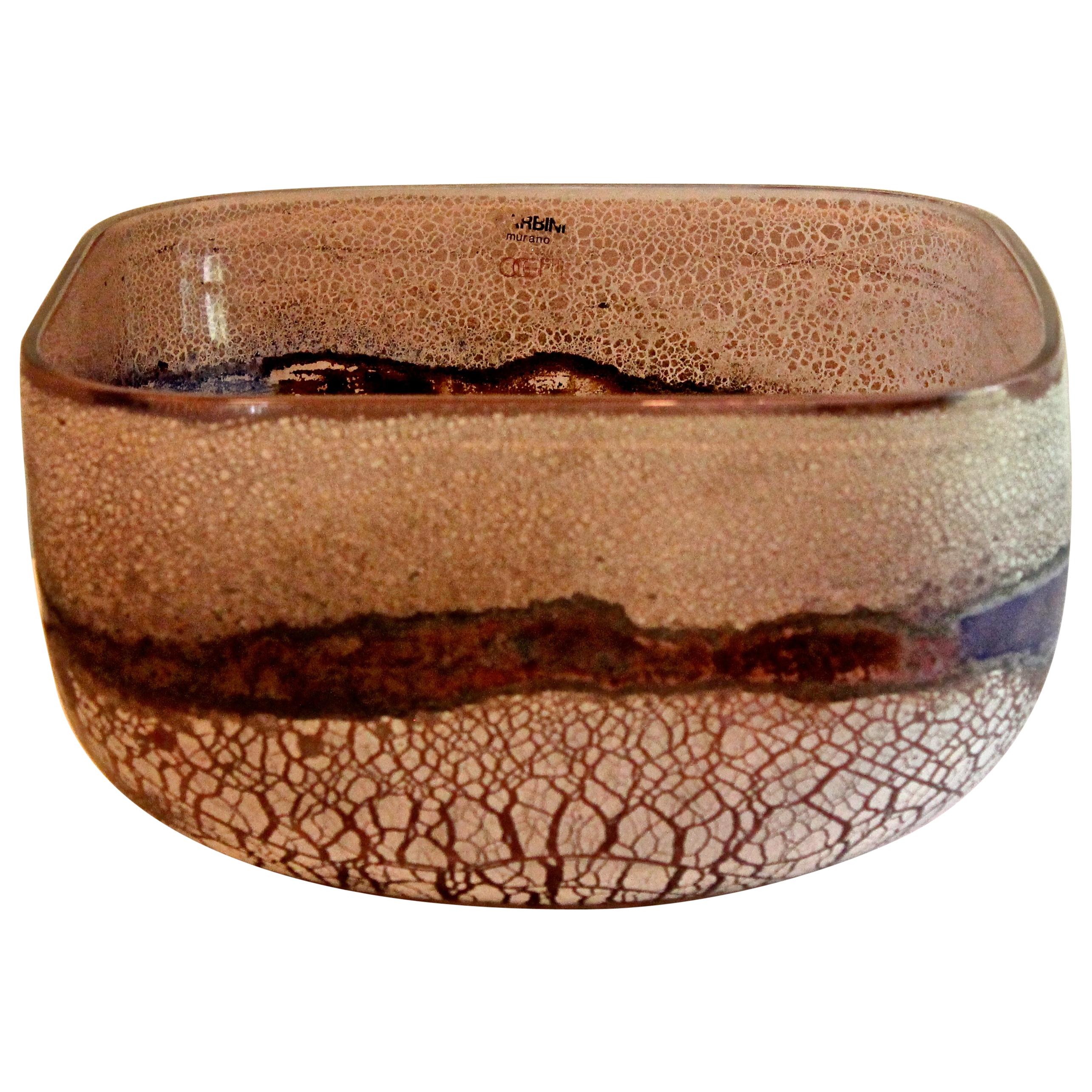 Peter Pellettieri 1980 Glass Bowl American Art Glass For Sale at 1stDibs