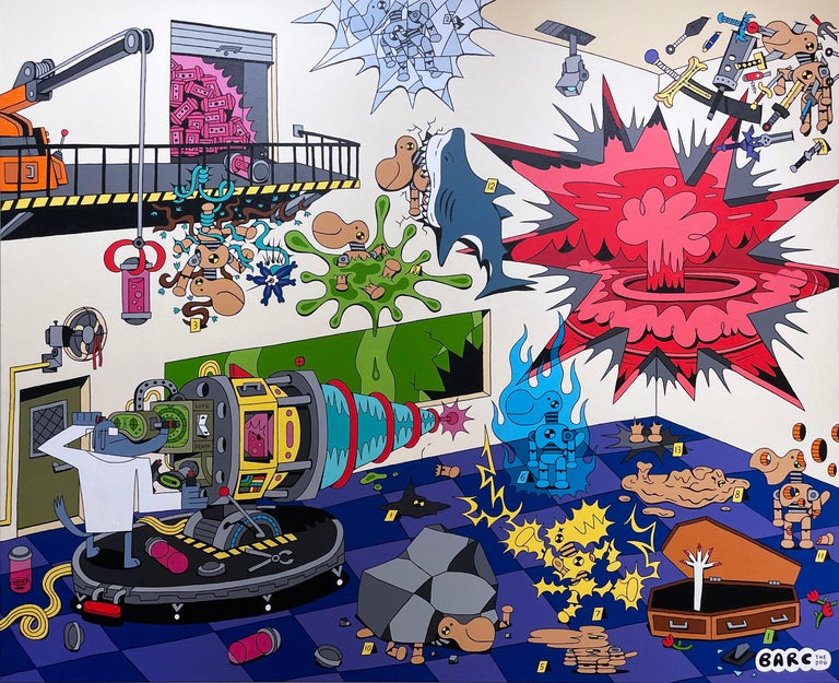 BARC the dog - Death Ray by BARC the dog, comic book style, science ...