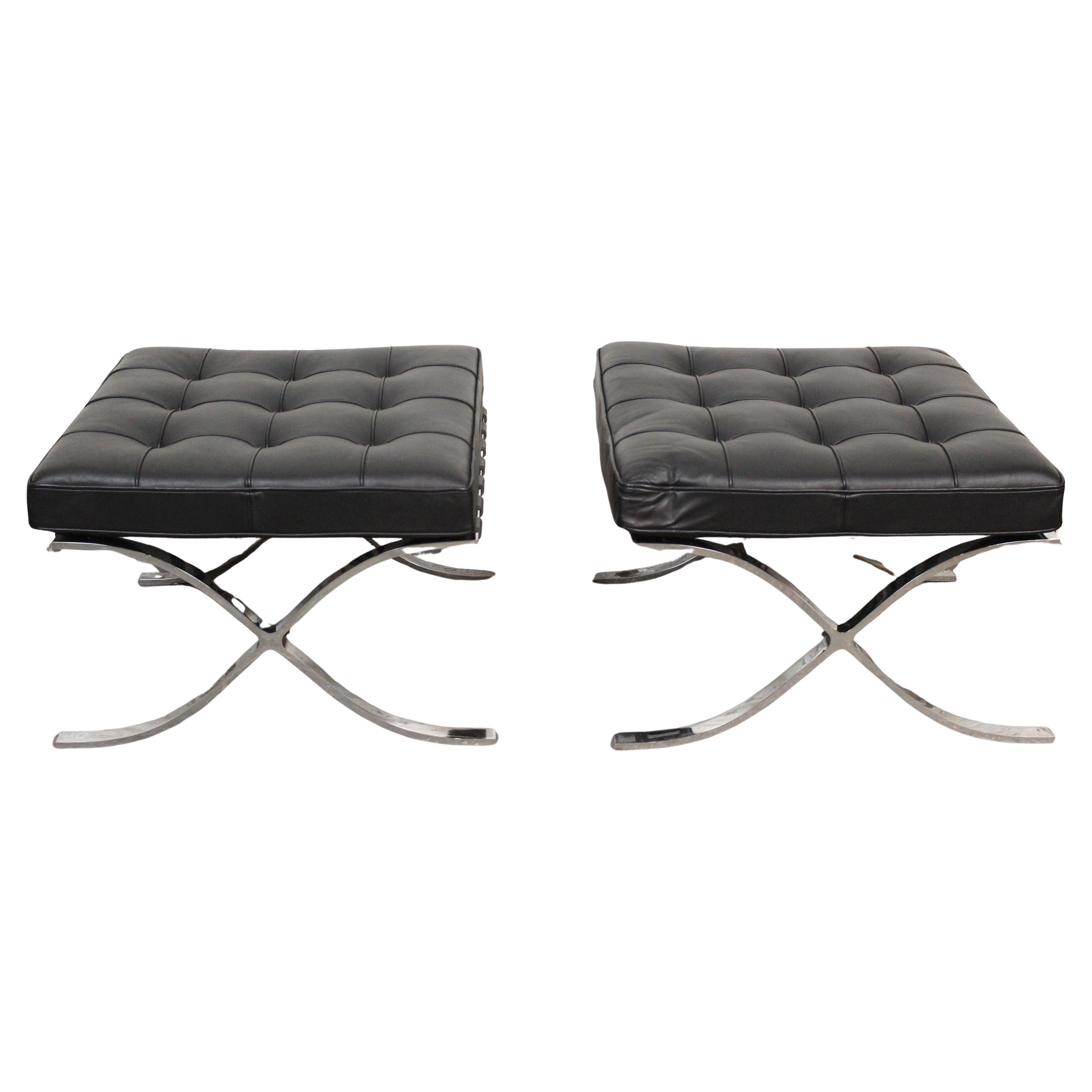 White 1990's Barcelona Chair after Ludwig Mies van der Rohe's 1929's ...