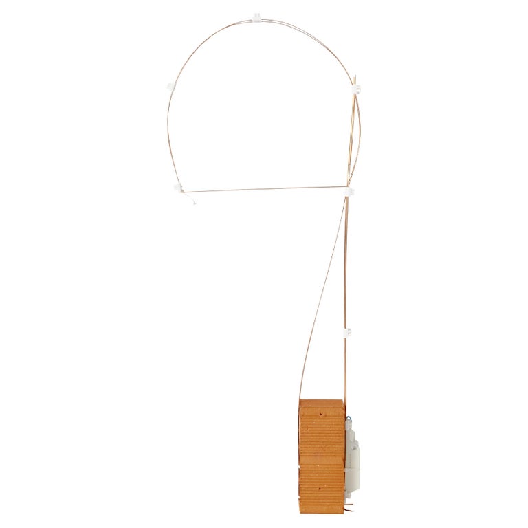 B.A.R.E Series, 'Single Curved' Copper Floor Lamp by Lucas Muñoz Muñoz ...