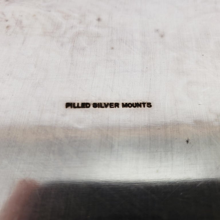Barker Ellis Silverplated Serving Tray For Sale at 1stDibs