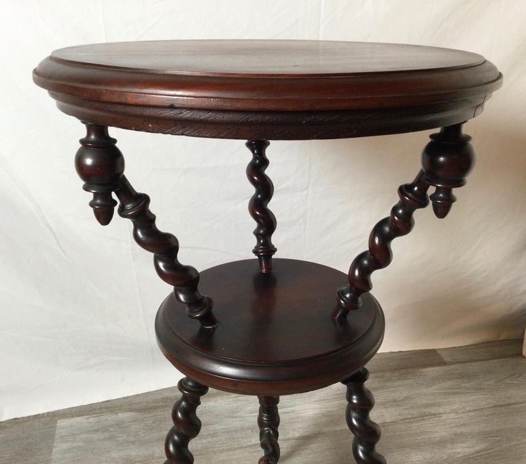 Barley Twist Aesthetic Movement Plant Stand Table Attributed to George ...