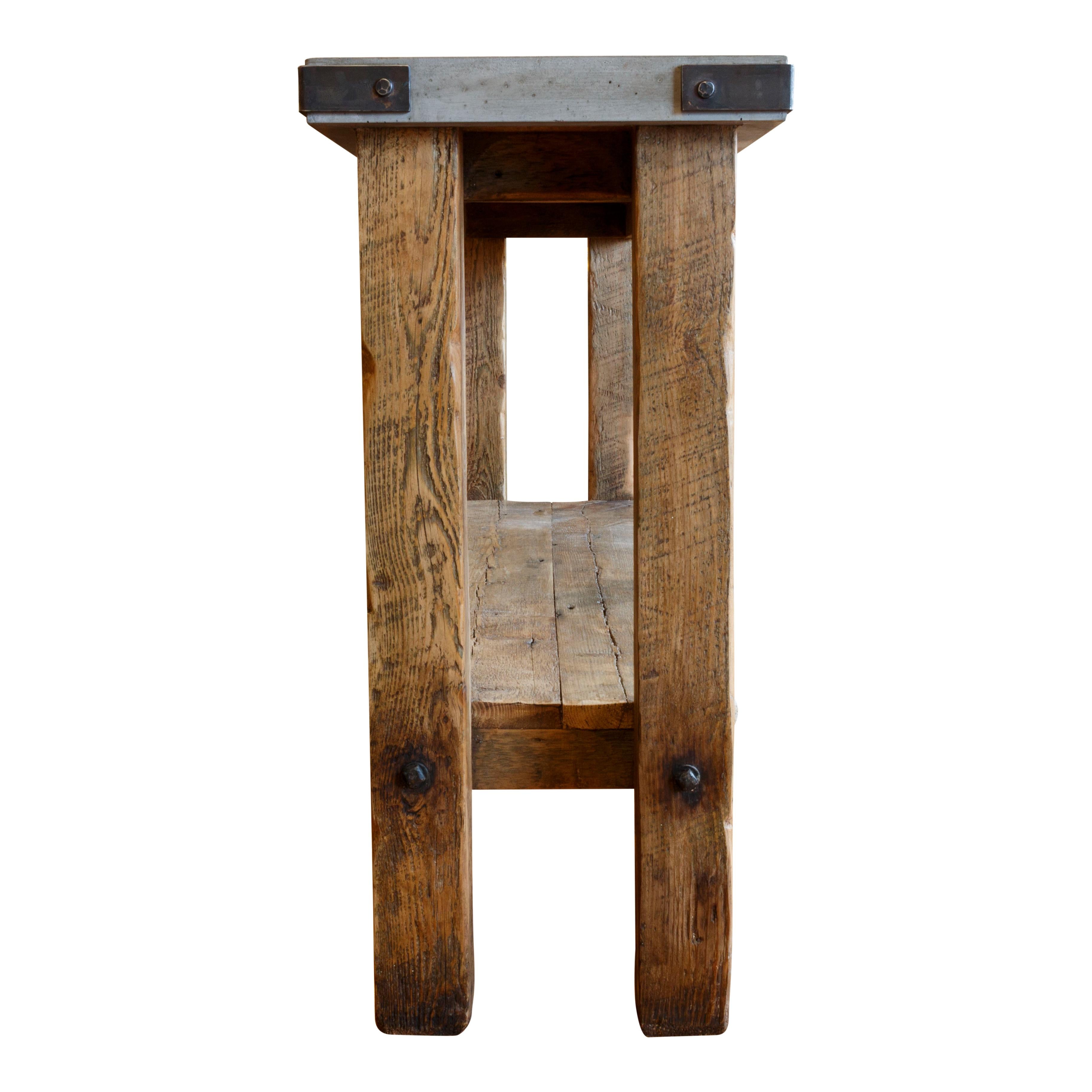 Barn Beam Console Table at 1stDibs | barn beam table, barn and beam