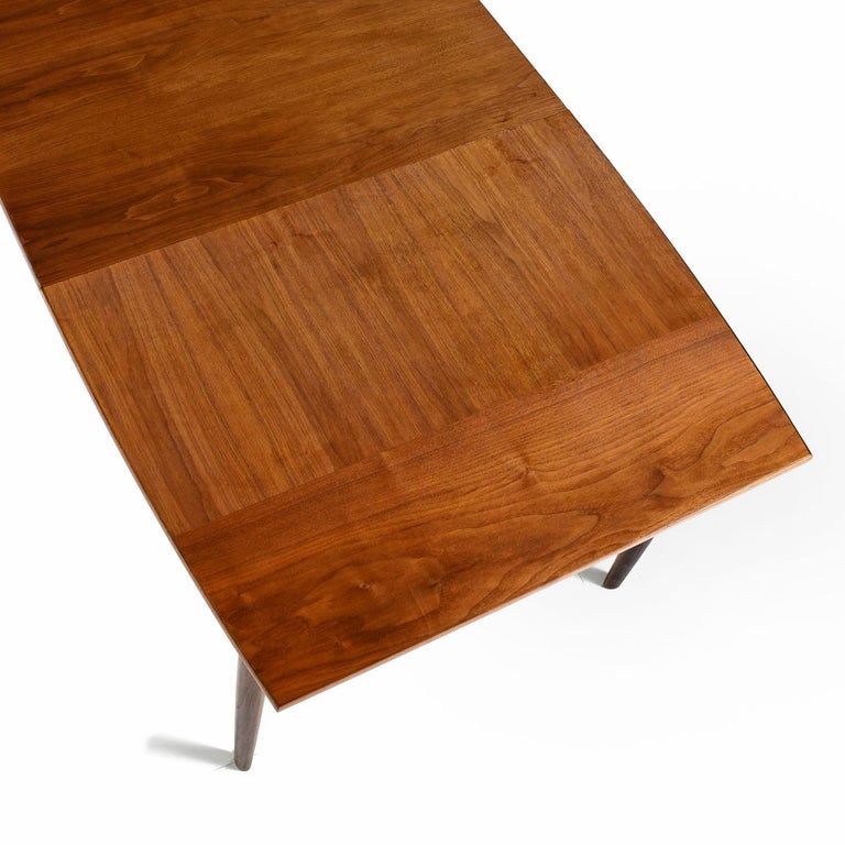 Barney Flagg for Drexel Parallel Walnut Dining Table at 1stDibs