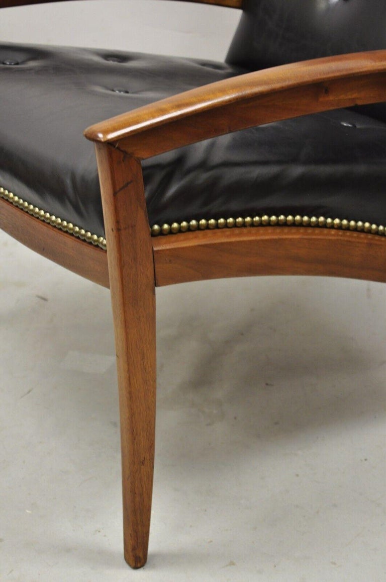 Barney Flagg for Drexel Parallel Walnut Sculpted Lounge Chair and ...