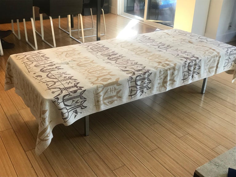 Barney Reid Graphic Art Textile Blanket For Sale at 1stDibs