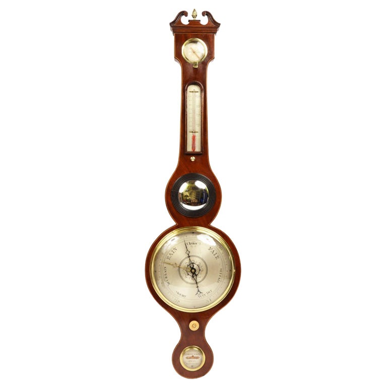 19th Century Antique Barometer Joseph Solcha Hull Antique Forecast ...
