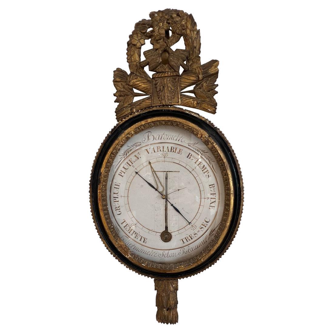 Late 19th Century Black Forest Barometer and Thermometer at 1stDibs