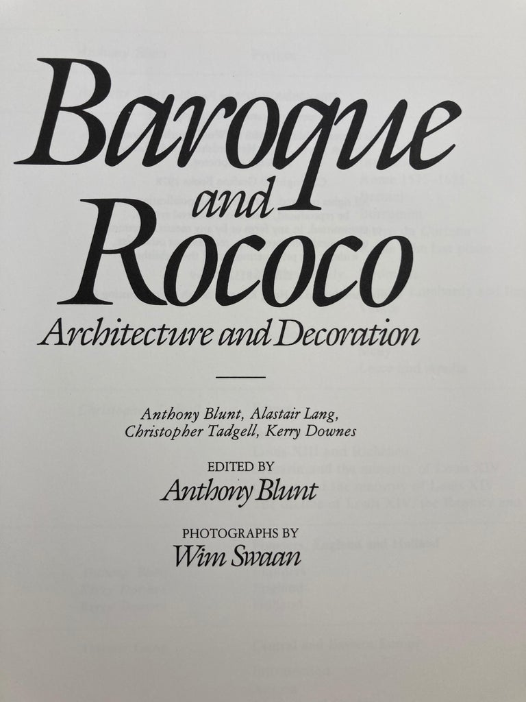 Baroque and Rococo Architecture and Decoration Great Large Heavy Art ...