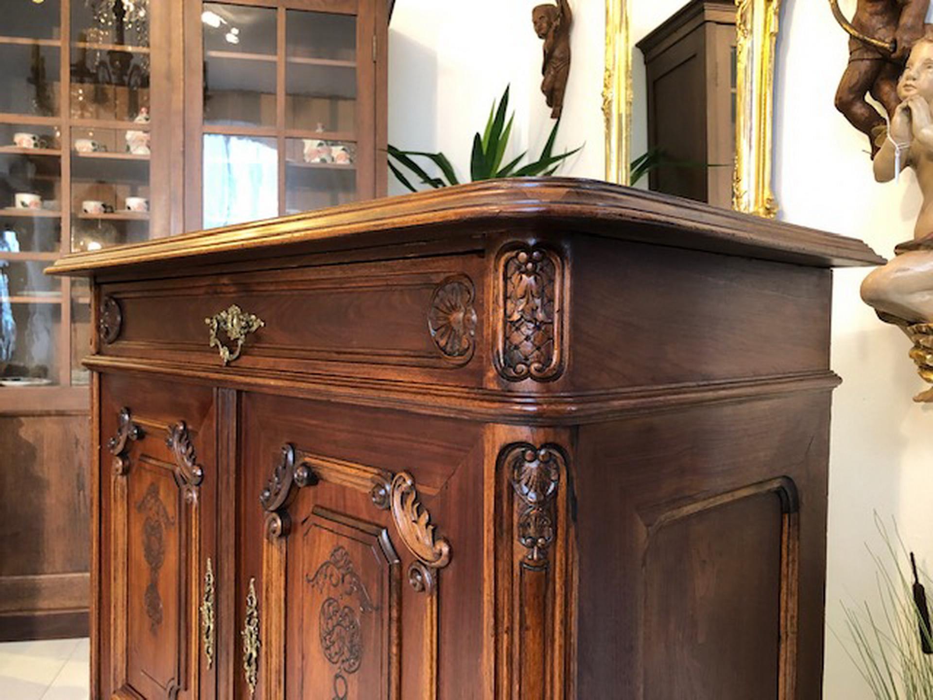 Baroque Antique Vertiko or Sideboard Buffet from 1880 at 1stDibs