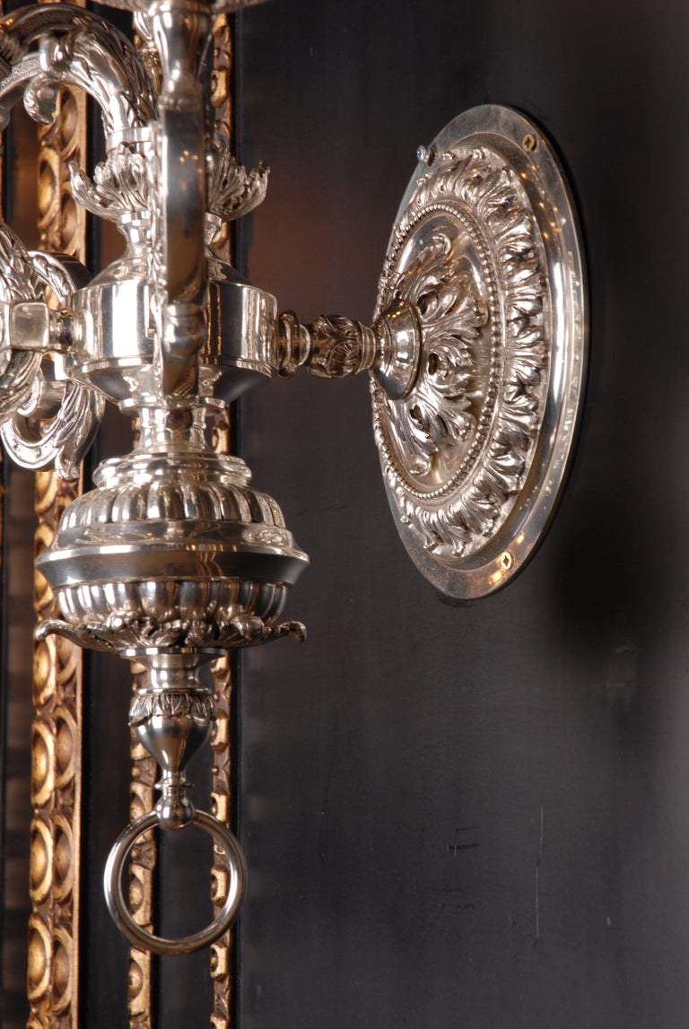 Baroque Applique in antique Louis XIV Style silver galvanized For Sale ...