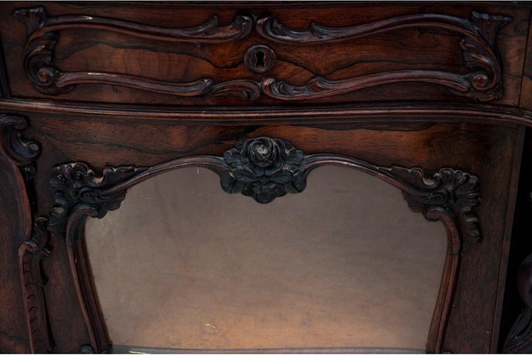 Baroque Carved Display Cabinet, France, 1880s. at 1stDibs