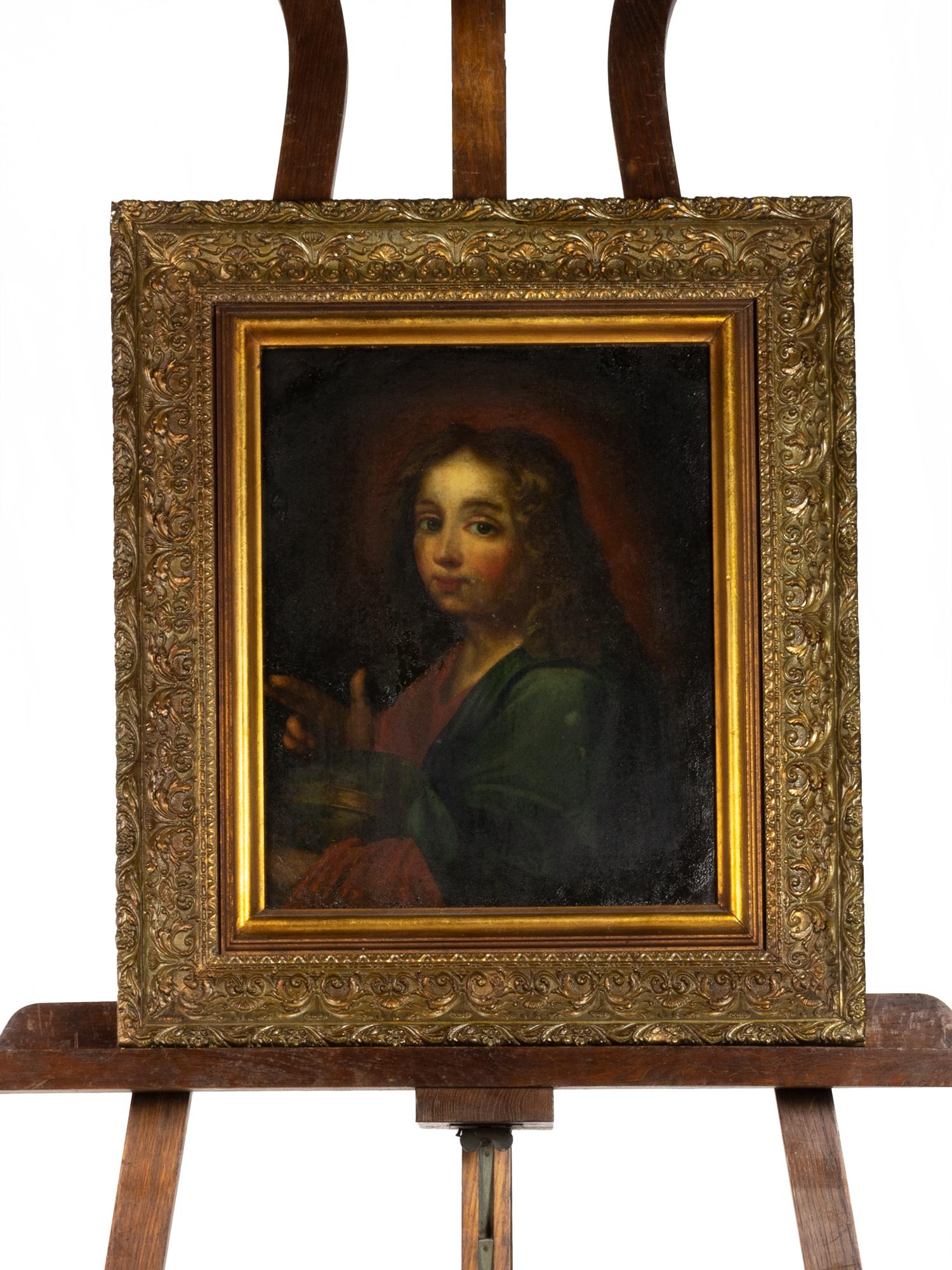 Baroque Christ Salvator Mundi Painting, 17th Century For Sale at 1stDibs