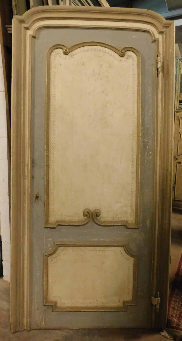 Baroque Door, Sculpted and Lacquered, Arched and Complete with Frame ...