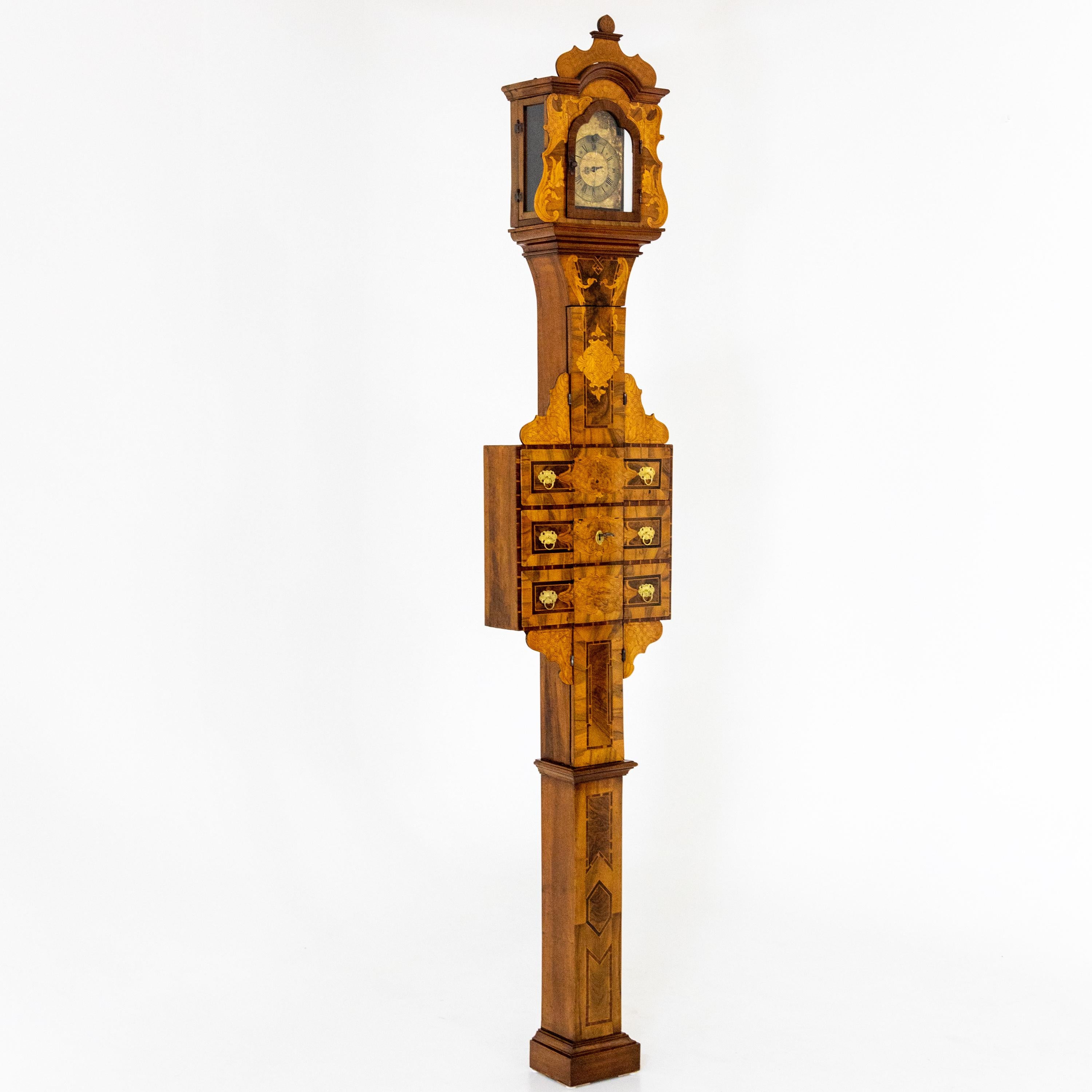 Baroque Grandfather Clock, Sig. Hitzelberger, Eichstätt, Germany Late ...
