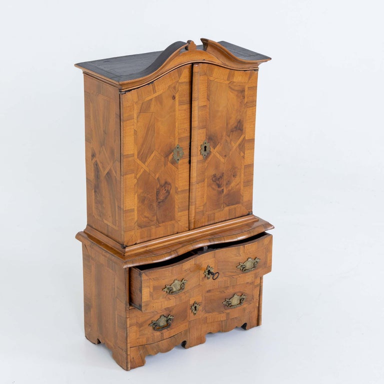 Baroque Miniature Cabinet, Saxony Mid-18th Century For Sale at 1stDibs
