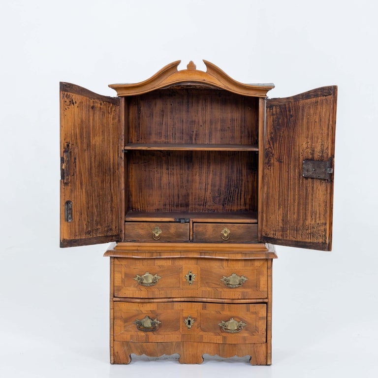 Baroque Miniature Cabinet, Saxony Mid-18th Century For Sale at 1stDibs