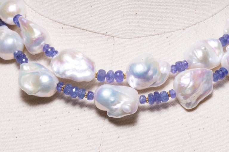 Baroque Pearl and Tanzanite Necklace by Deborah Lockhart Phillips For ...