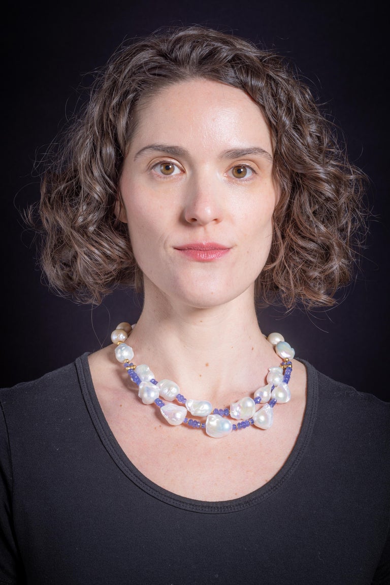 Baroque Pearl and Tanzanite Necklace by Deborah Lockhart Phillips For ...