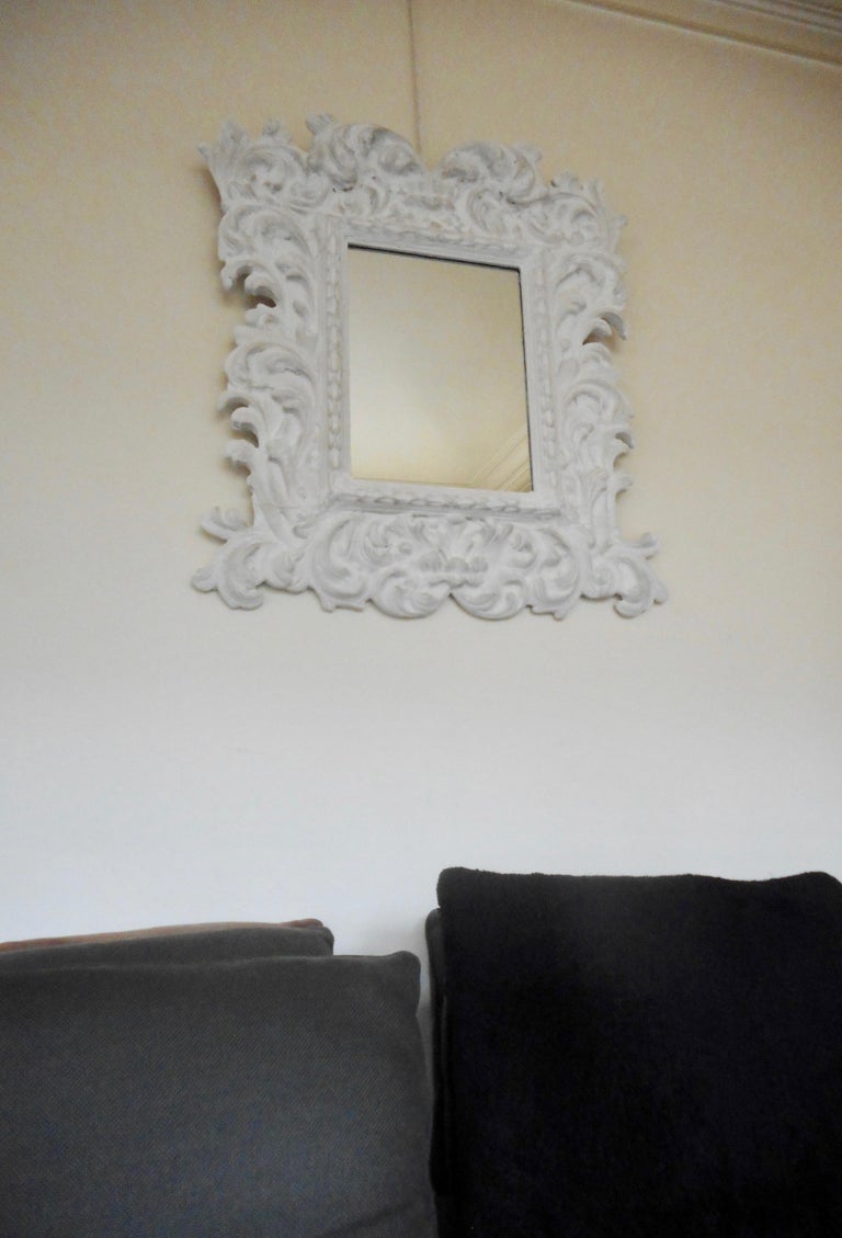 Baroque Plaster Mirror in the Style of Serge Roche, France, 1950 at 1stDibs