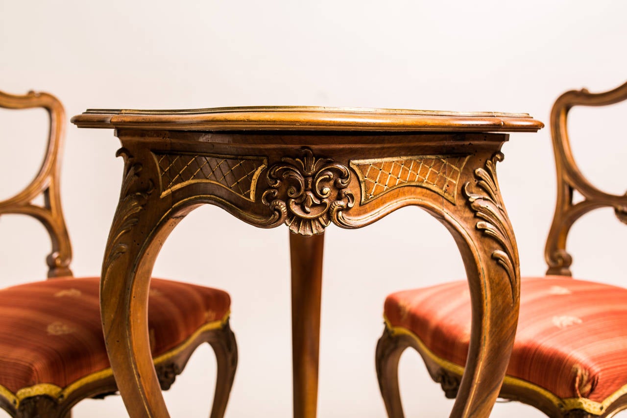 Baroque Revival Seating Set with Tea Table, Austria, circa 1870 at 1stDibs
