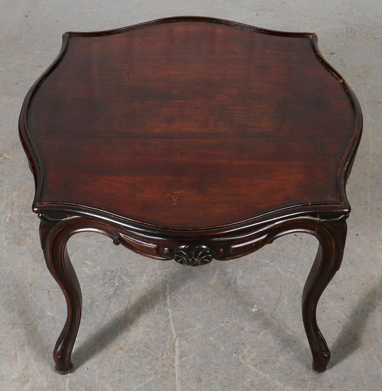 Baroque Revival Wood Side Table For Sale at 1stDibs