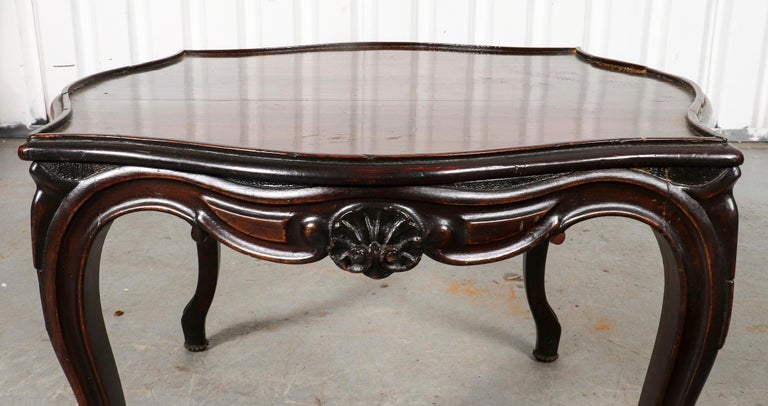 Baroque Revival Wood Side Table For Sale at 1stDibs