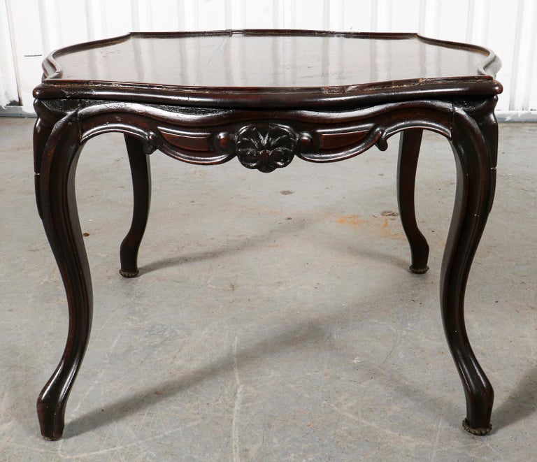 Baroque Revival Wood Side Table For Sale at 1stDibs