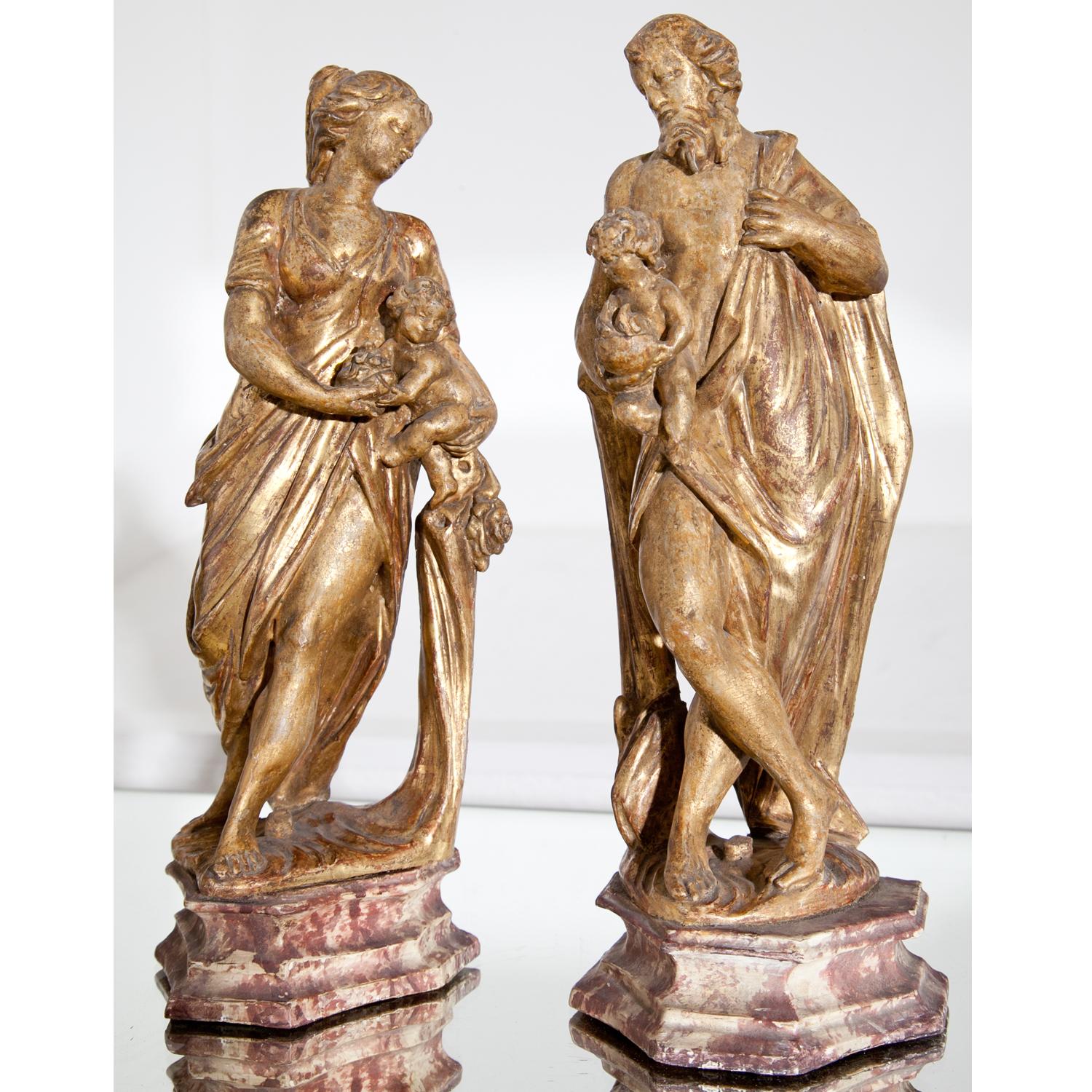 Baroque Sculptures, Four Seasons, Southern Germany, 18th Century at 1stDibs