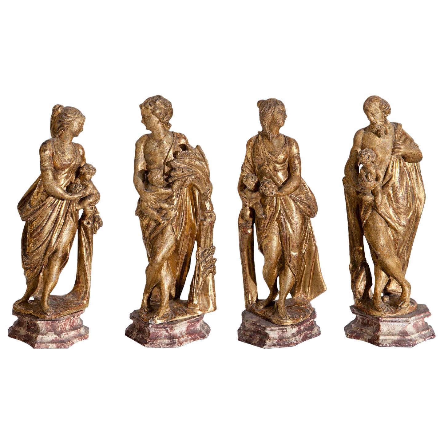 Baroque Sculptures, Four Seasons, Southern Germany, 18th Century at 1stDibs