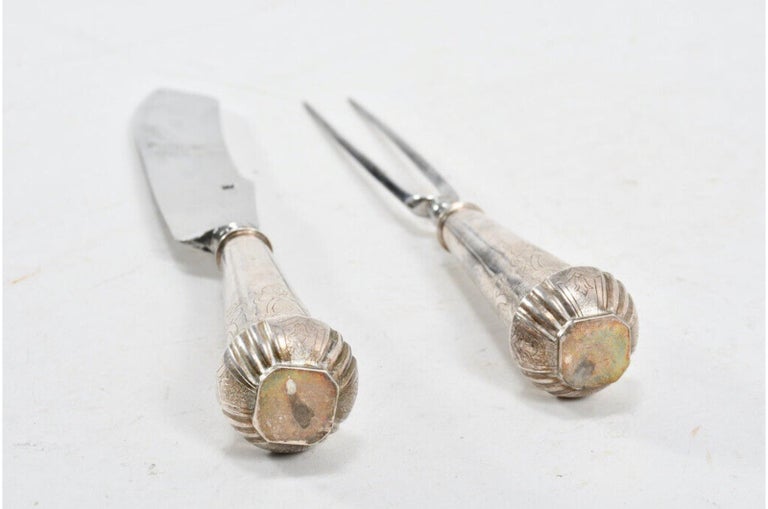 Baroque Sharp-Edged Cutlery with Silver Handles, 17th/18th Century ...