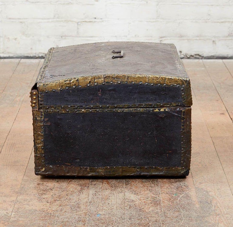 Baroque Studded Leather Document Box For Sale at 1stDibs