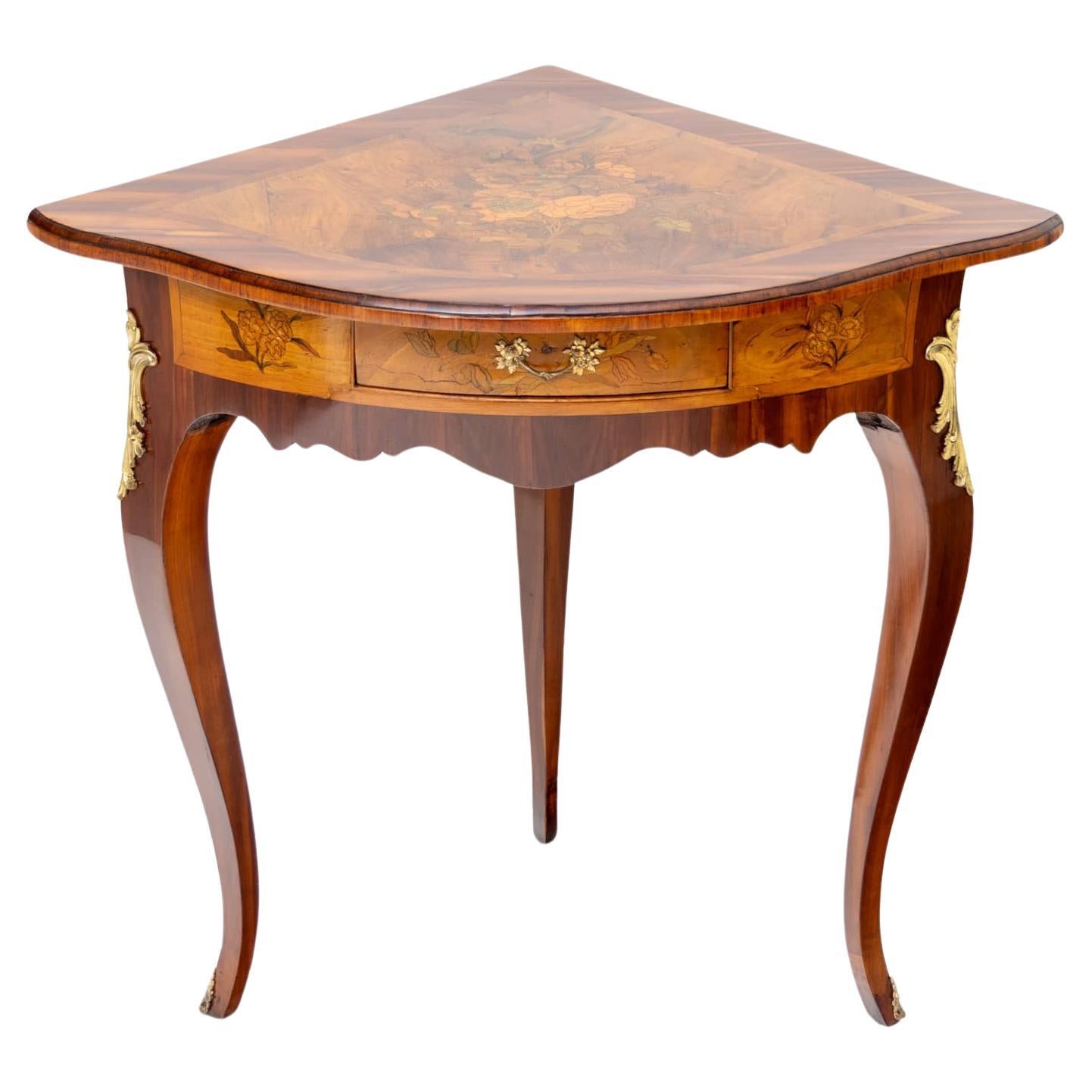 Baroque style corner table, Austria, 19th century For Sale at 1stDibs