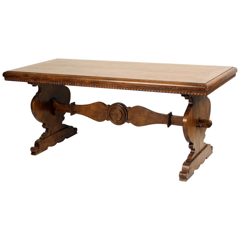 Baroque Style Library Table at 1stDibs