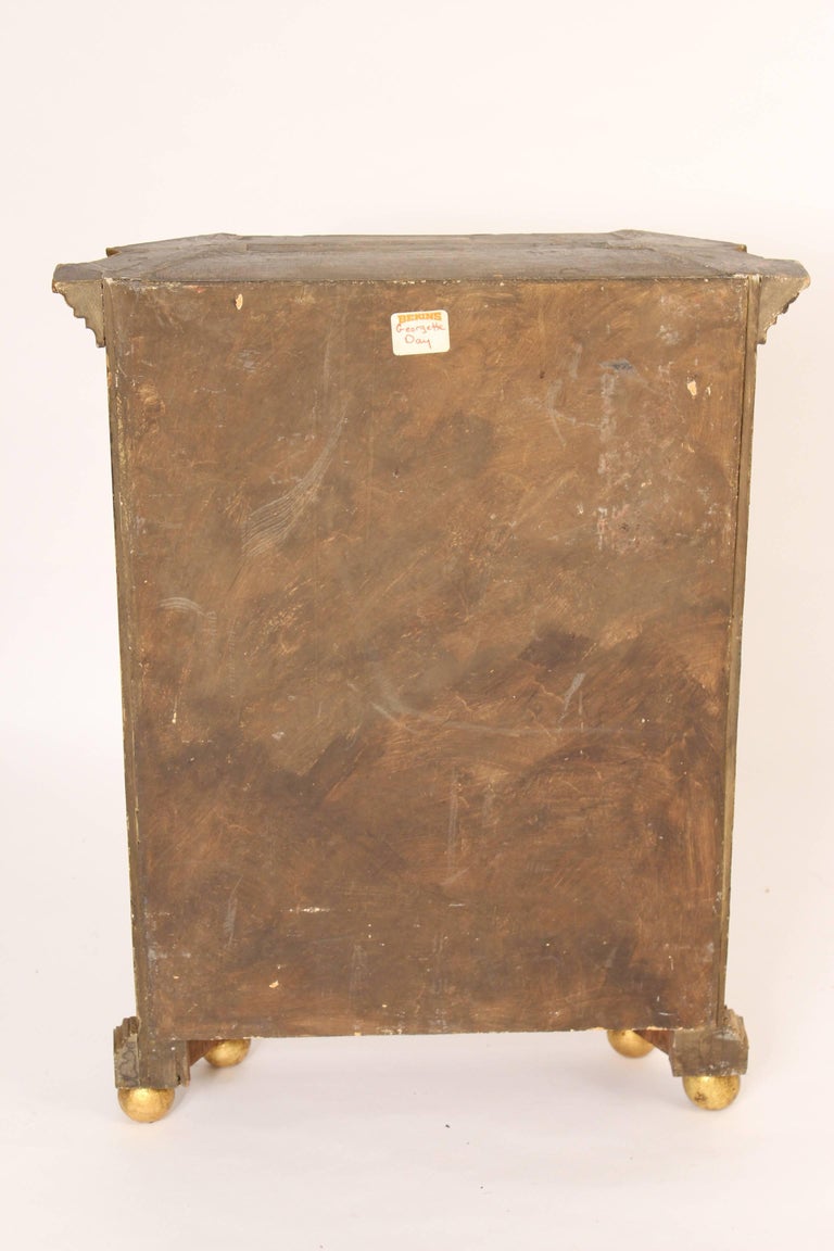 Baroque Style Painted and Partial Gilt Niche Cabinet at 1stDibs