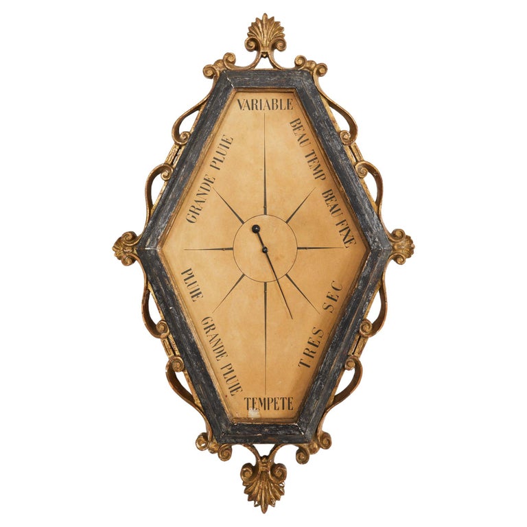 Baroque Style Venetian Gilt Carved Barometer by Palladio For Sale at ...