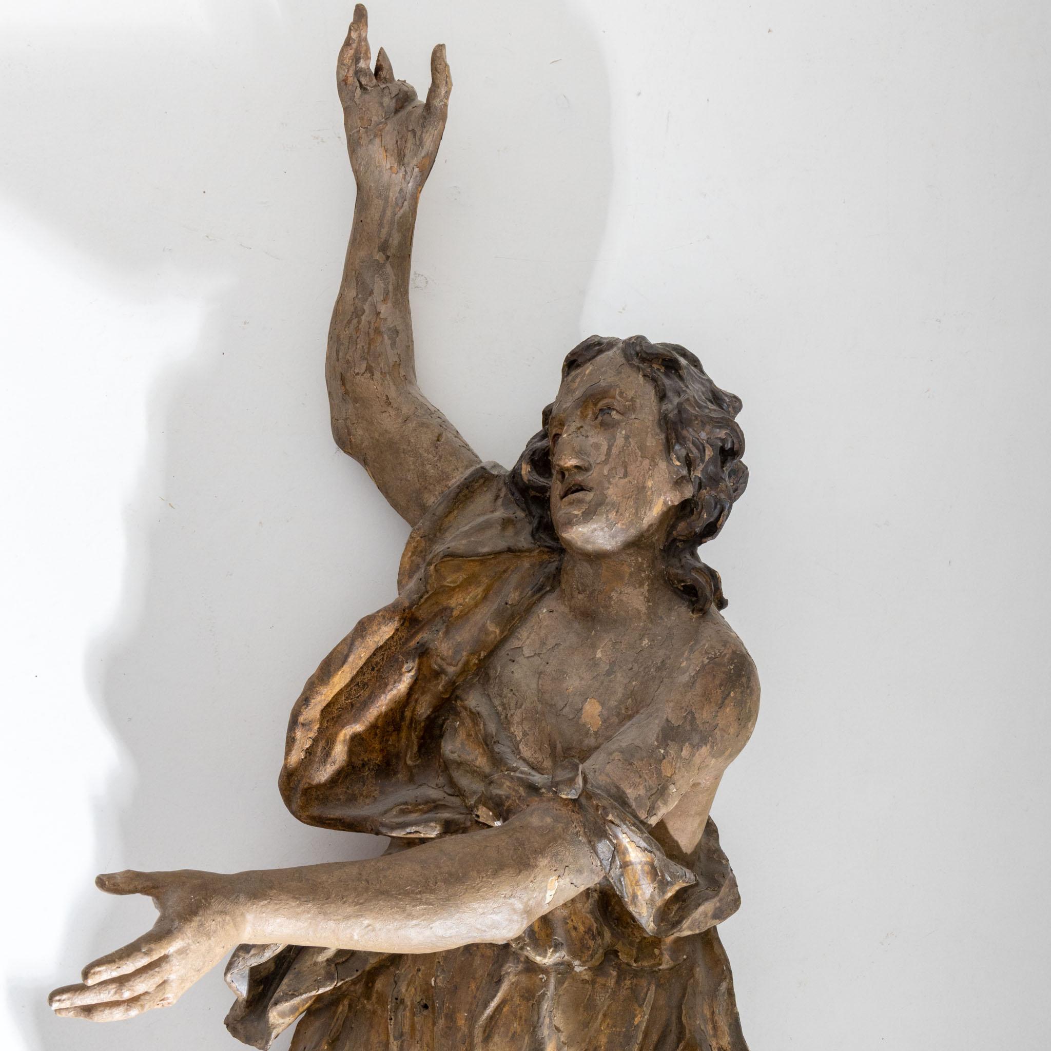 Baroque Wall Angel, 18th Century at 1stDibs