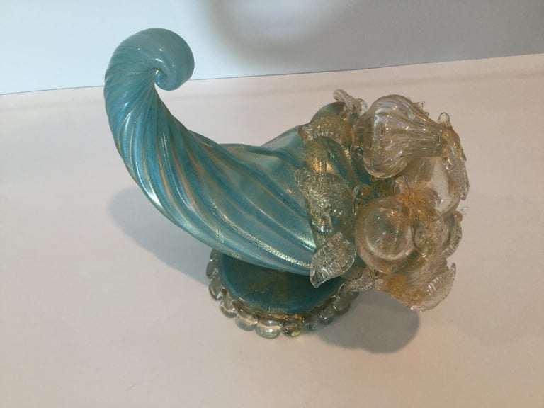 Barovier and Toso Murano Cornucopia by Ercole Barovier For Sale at 1stDibs