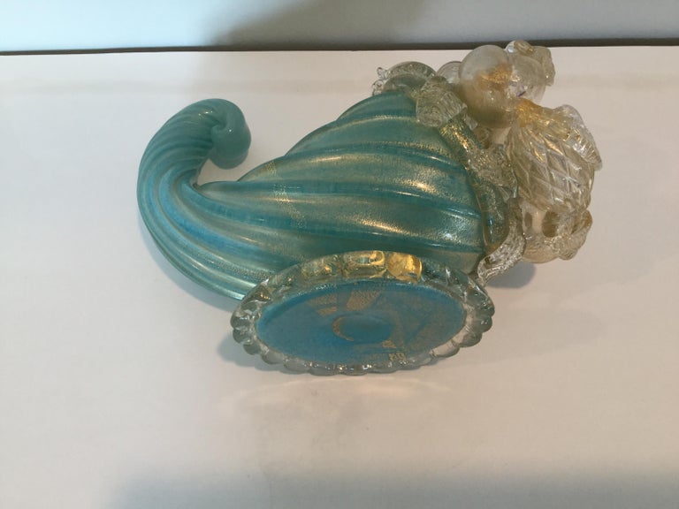 Barovier and Toso Murano Cornucopia by Ercole Barovier For Sale at 1stDibs