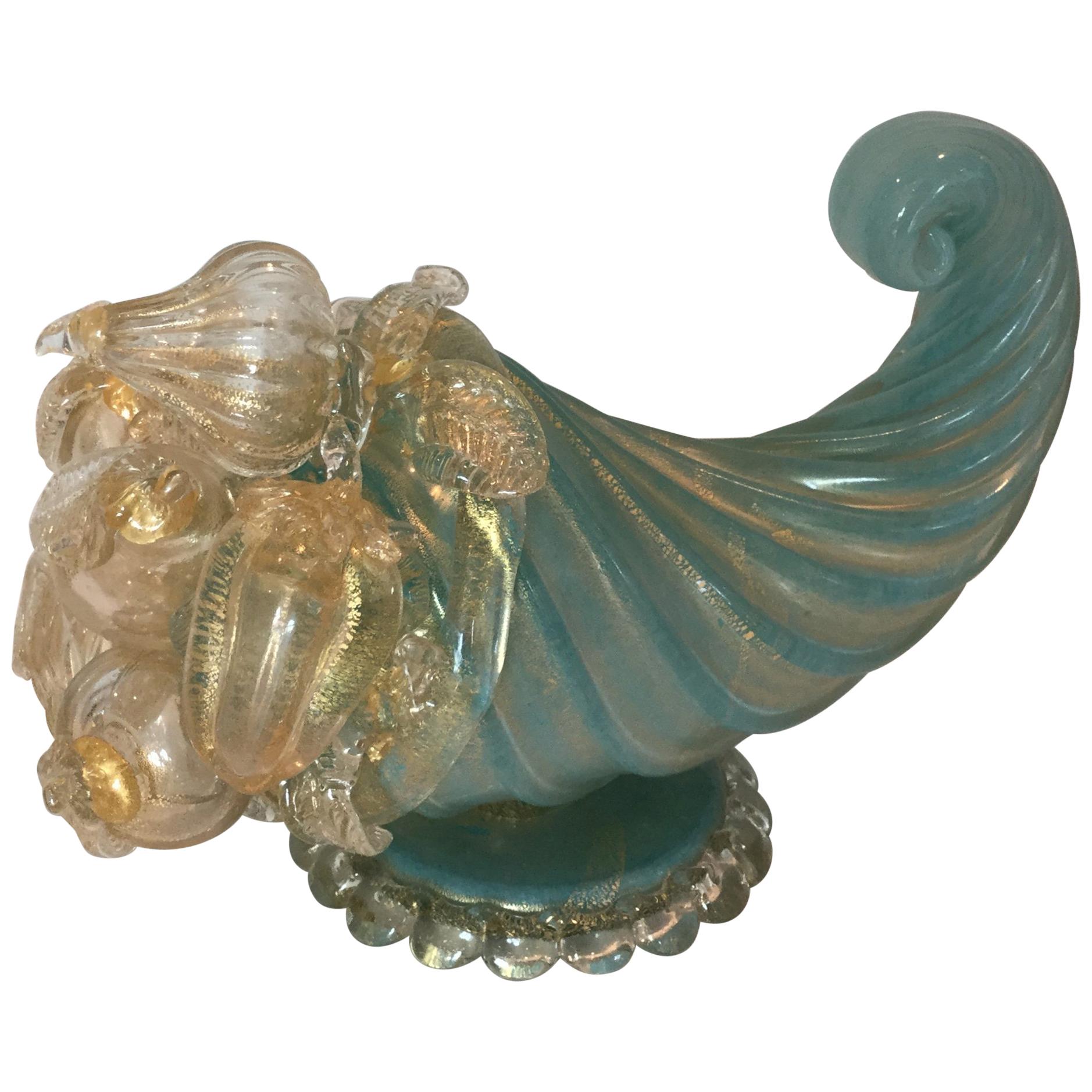 Barovier and Toso Murano Cornucopia by Ercole Barovier For Sale at 1stDibs