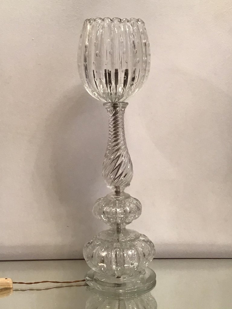 Barovier e Toso Table Lamp Murano Glass, 1940, Italy For Sale at 1stDibs
