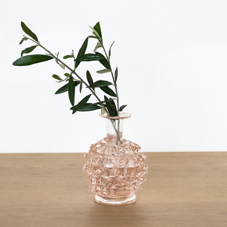 Barovier Pink Glass Bud Vase at 1stDibs