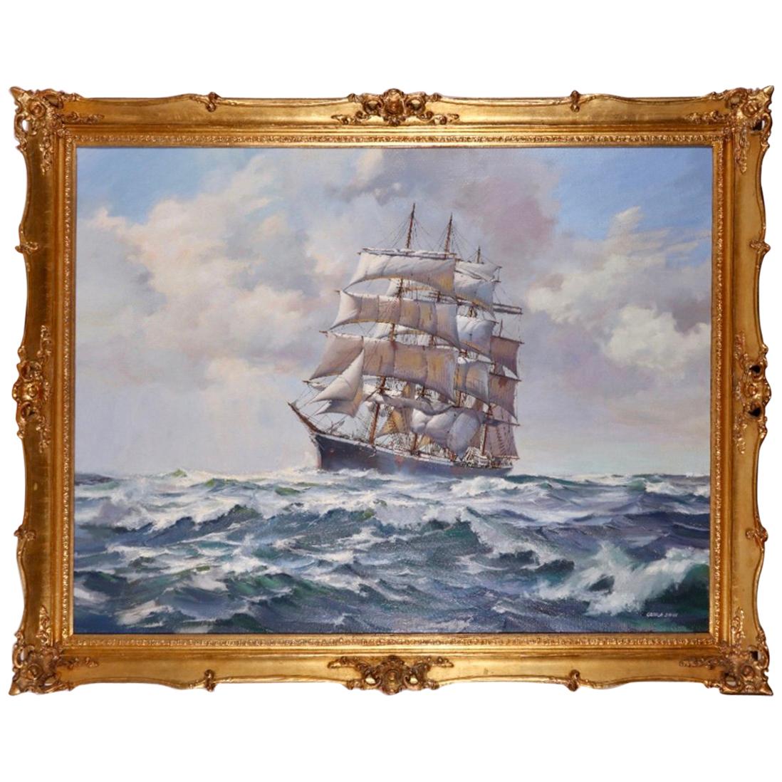 "Barque at Sea" by George Shaw at 1stDibs