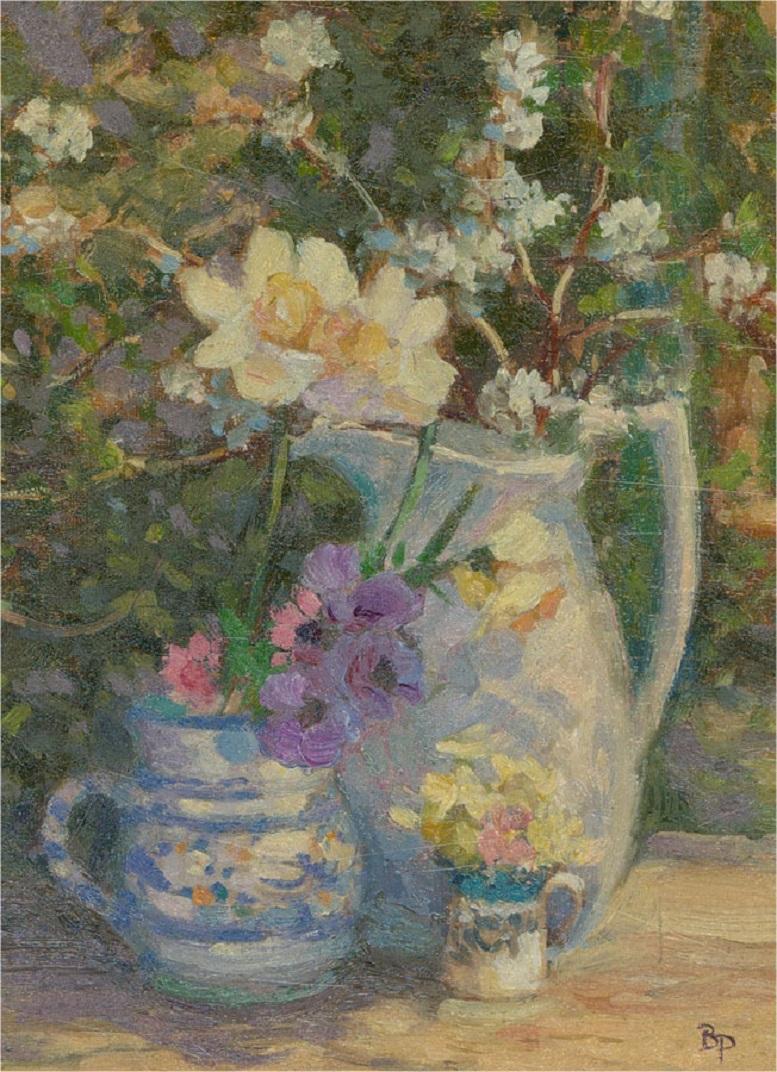 Barry Edward Paine - Barry Edward Paine (b.1932) - 2000 Oil, Flower ...